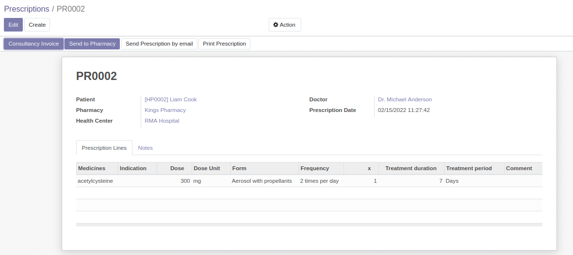 oeHealth: Prescription Management System